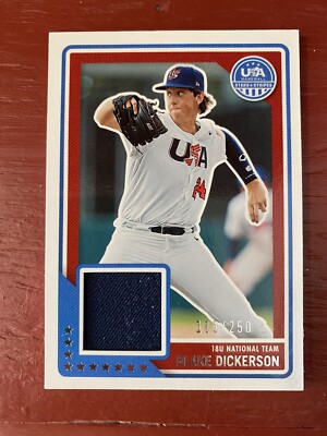2023 Panini USA Stars & Stripes Blake Dickerson Jersey Relic #188/250 ...