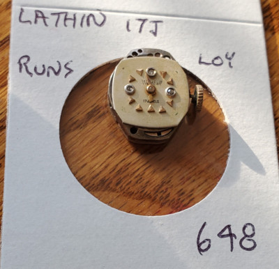 LADIES LATHIN 17J LOY WRIST WATCH MOVEMENT #648 | eBay