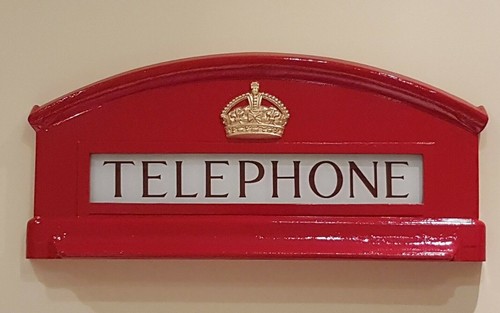 CAST OF THE TOP FRONT OF K6 RED TELEPHONE BOX , BOOTH, KIOSK, CROWN ...