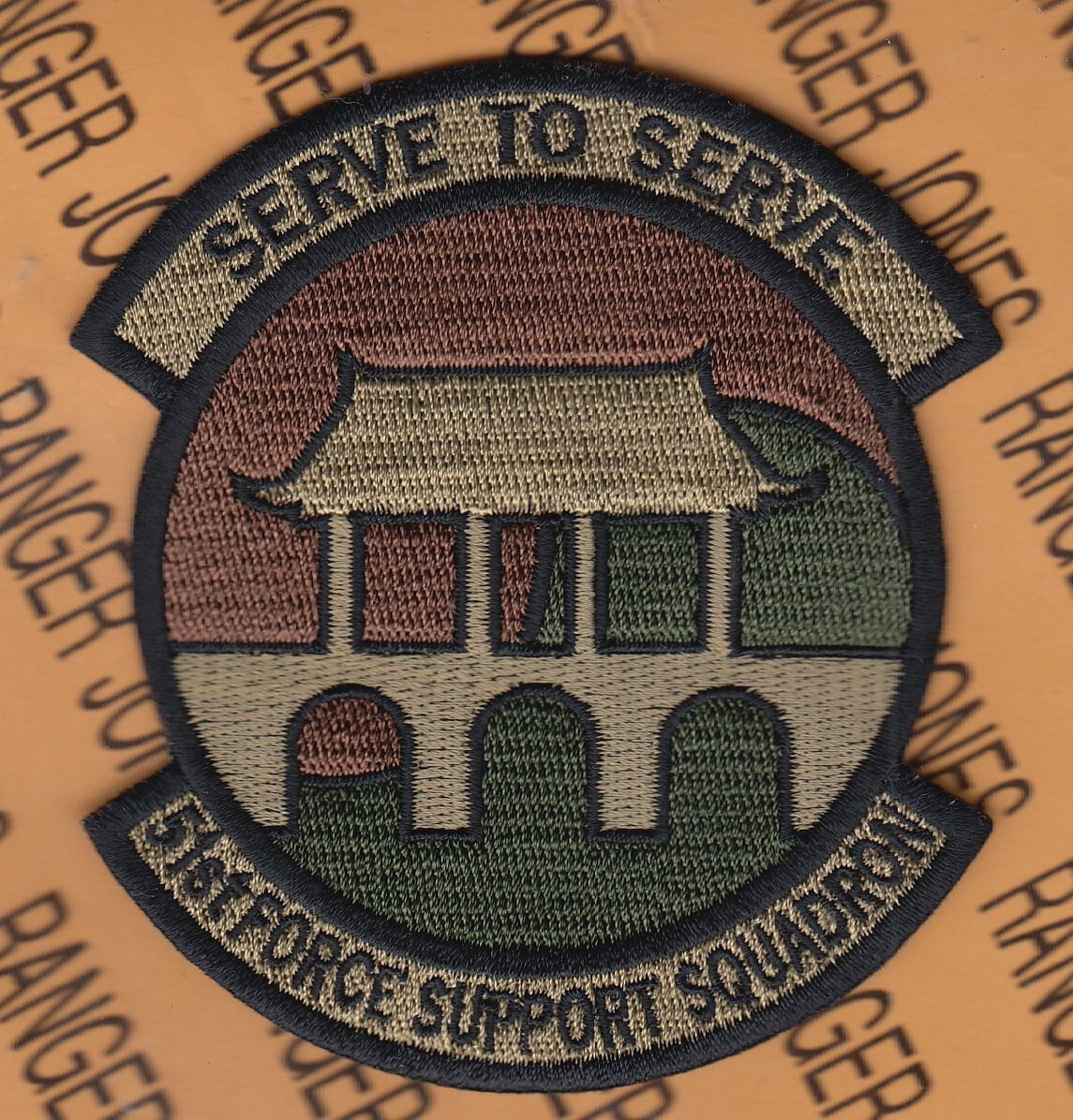 USAF Air Force 51st Force Support Squadron FSS 3" OCP NO HOOK patch c/e ...