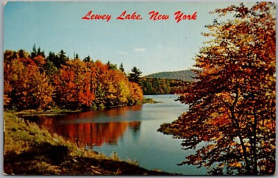 Lewey Lake Indian Lake Adirondack Mountains New York Postcard S330 | eBay
