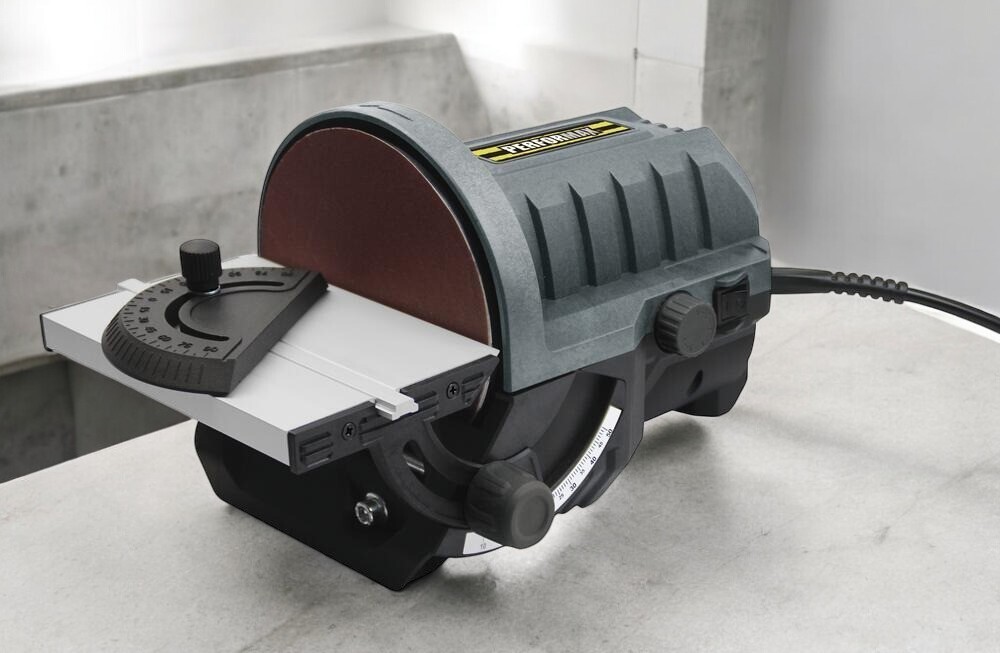 Performax 1.1-Amp Corded 5" Bench Top Disc Sander Sanding Discs Clamp ...