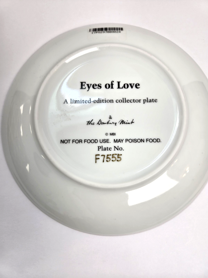 Danbury Mint Collector Plate, Eyes of Love Plate No F7555 | eBay