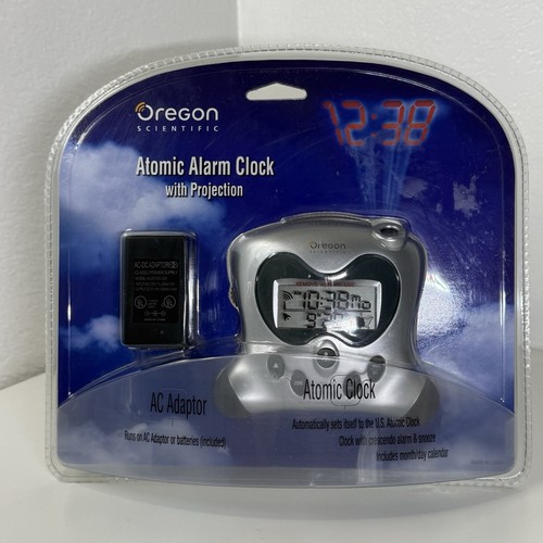 Oregon Scientific Self-Setting Atomic Projection Clock Indoor ...