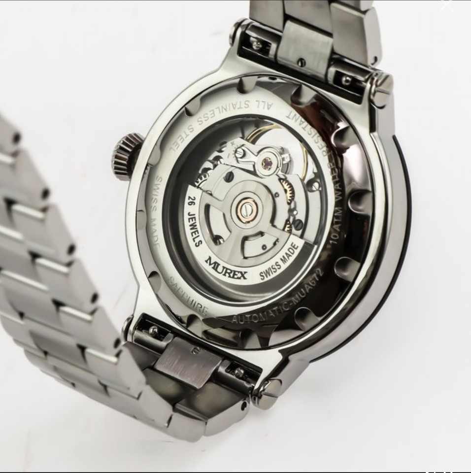 SUPREMO • Open Heart • Automatic Swiss Watch • Murex • Stainless Steel ...