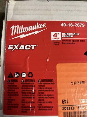Milwaukee 49-16-2679 FORCE LOGIC EXACT 4 in. Steel Punch - IN STOCK | eBay