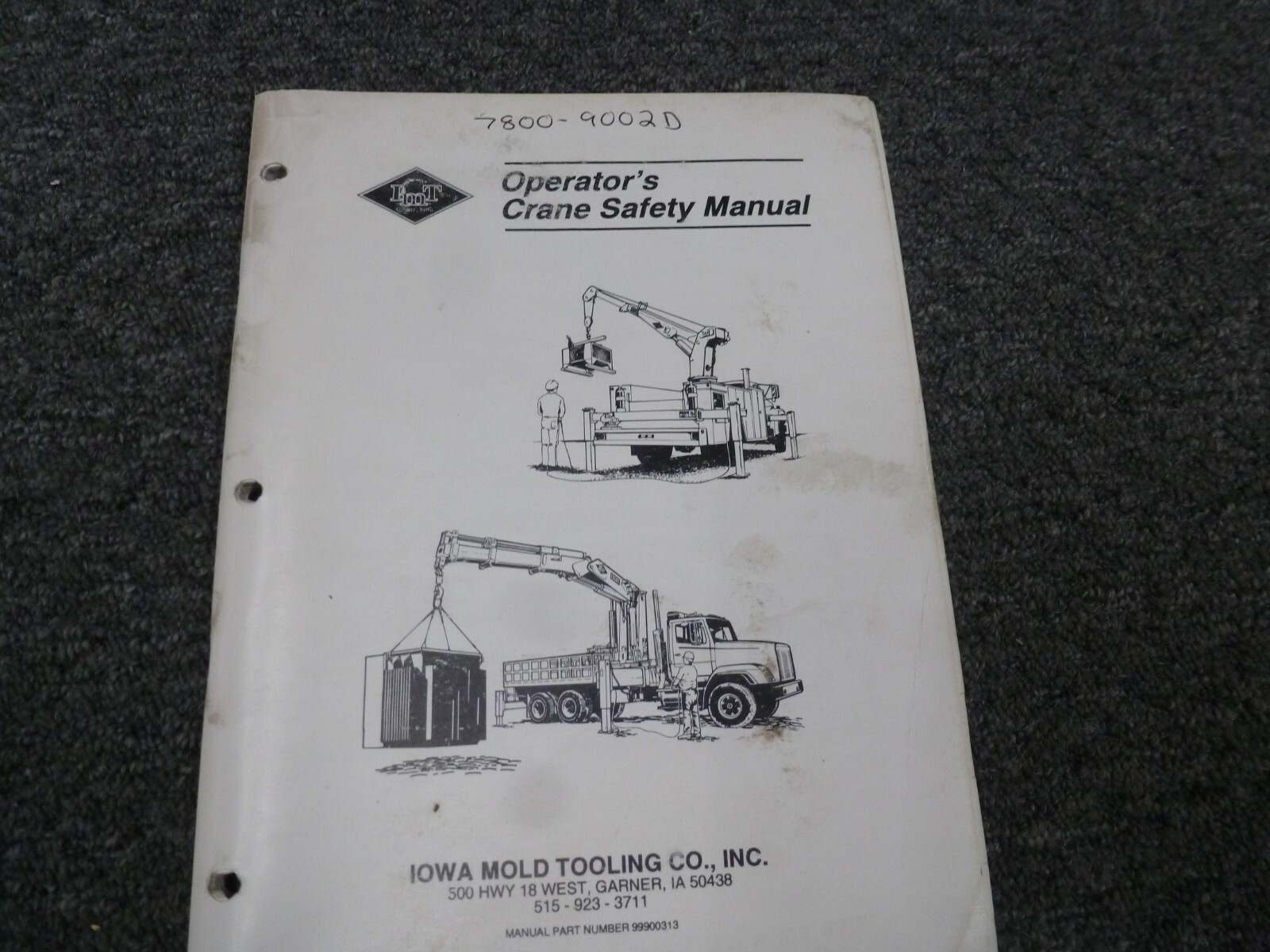 Iowa Mold Tooling IMT 8031 Crane Owner Operator Safety Manual | eBay