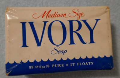 Vintage Ivory Soap Medium Bar Size Procter & Gamble US 99 44/100% Pure ...