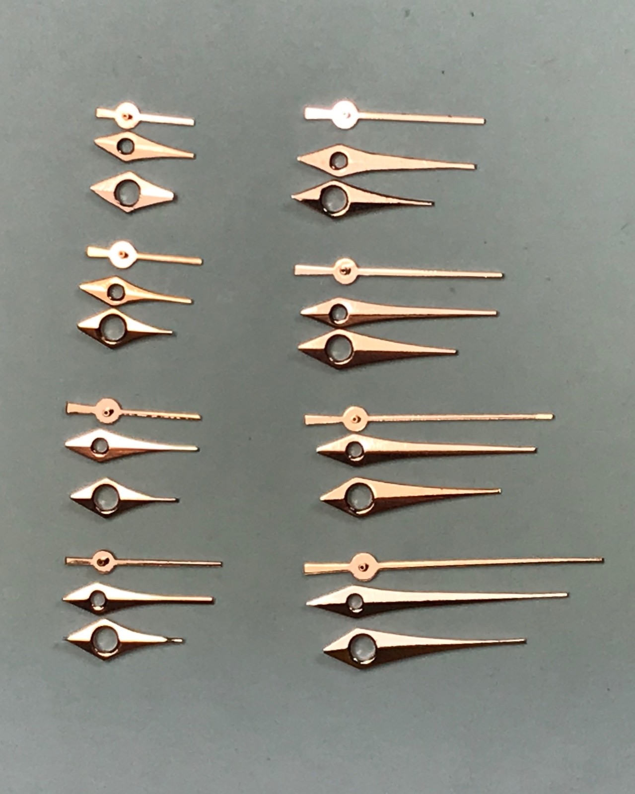 New 1 set Hour Minute Second Hands Watch Dial Rose Gold Parts Repair ...