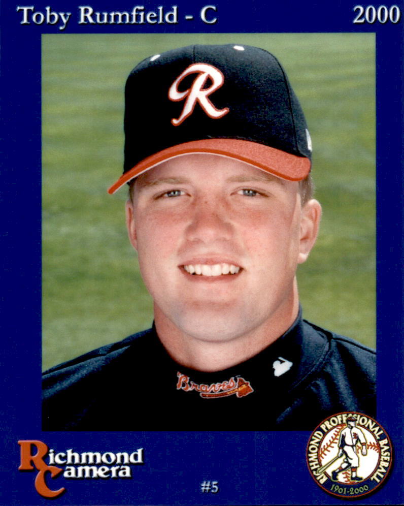 2000 Richmond Braves Richmond Camera #5 Toby Rumfield - NM 4" x 5 ...