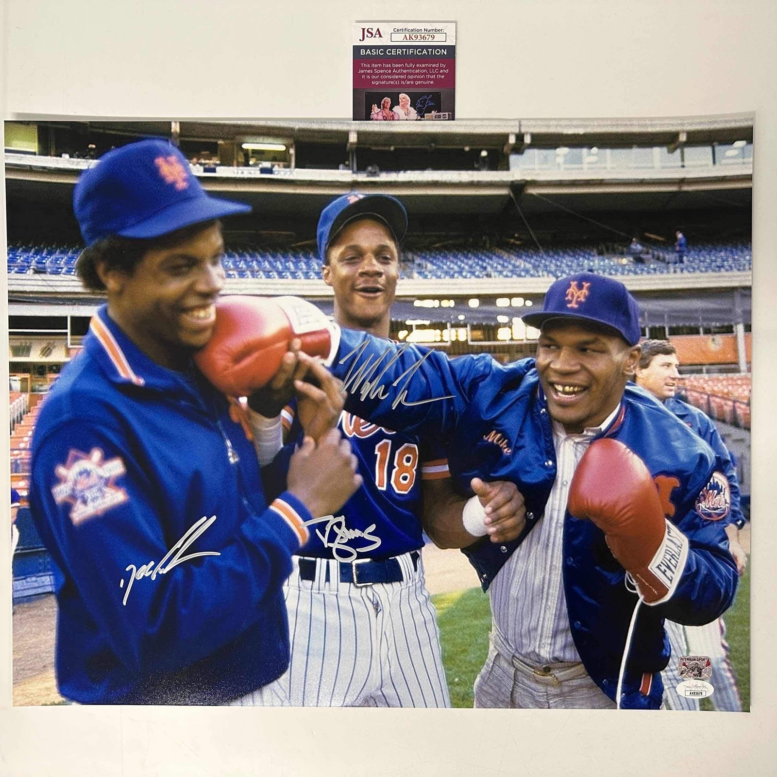 Autographed/Signed Mike Tyson Darryl Strawberry Doc Gooden 16x20 Photo ...