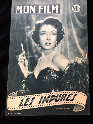 MON FILM N°467 08/1955 MICHELINE PRESLE LES IMPURES CINEMA 791 | eBay