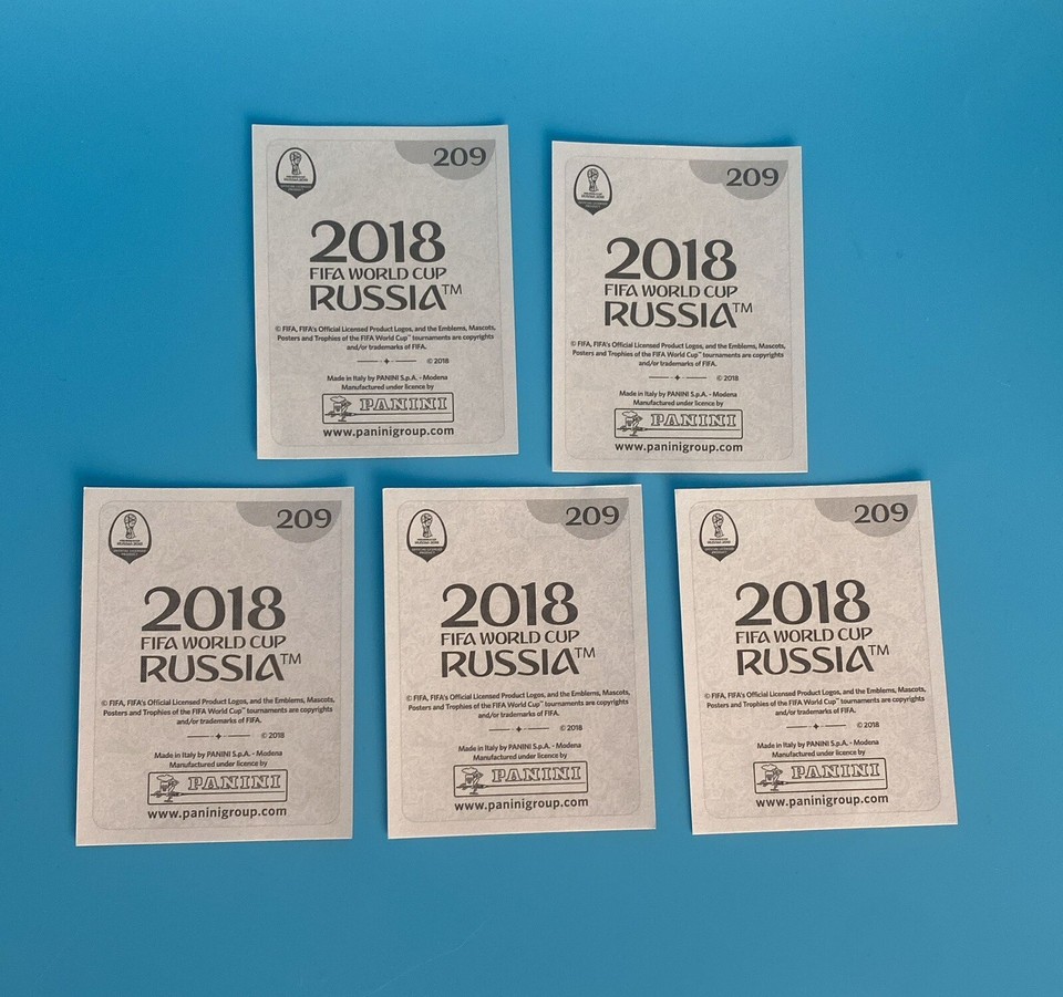 Panini 2018 Fifa World Cup Russia Kylian Mbappe #209 Sticker Rookie ...