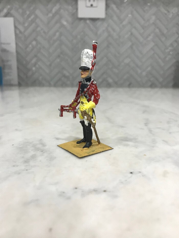 Antique Metal Imperial Guard Trumpeter Napoleonic 54mm French figure ...