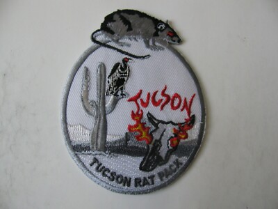 Motorcycle Patch TUCSON AZ Arizona Rat Pack 3" NOS New Stock Free ...