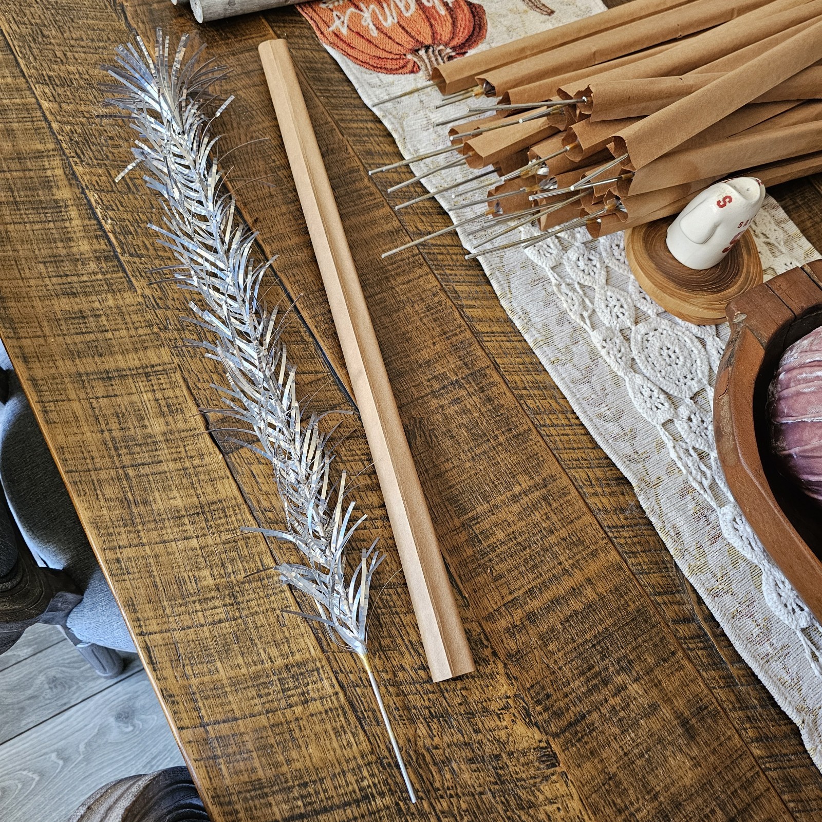 Vintage Peco Silver Aluminum Pom Pom Christmas Tree 6 Foot 149 branches ...