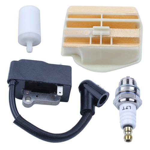 Ignition Coil Air Filter Kit For Husqvarna 445 450 445e 450e Chainsaw ...