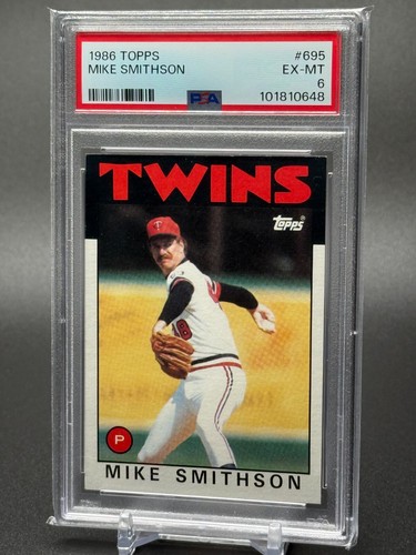 MIKE SMITHSON MINNESOTA TWINS 1986 TOPPS #695 PSA 6 | eBay