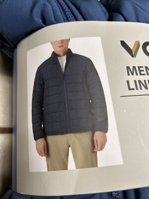 Voyager Men's Polar Fleece Lined Puffer Jacket Size Large Color Blue | eBay