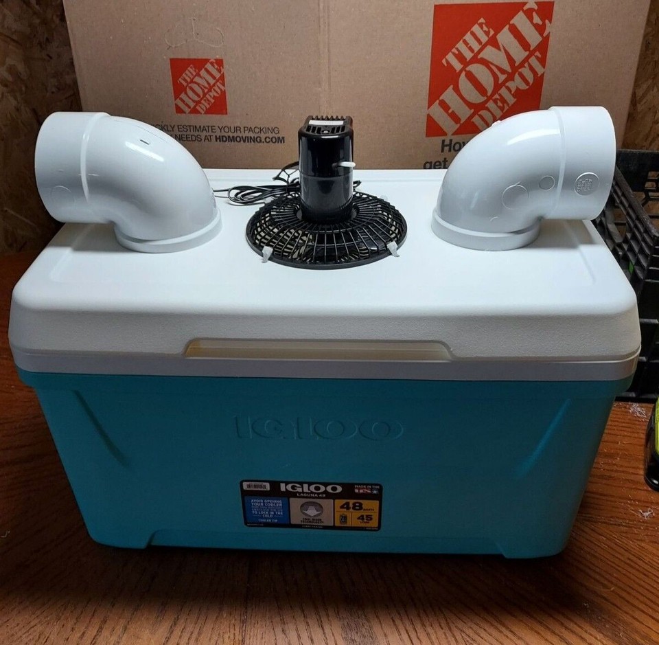 Onos LG 48qt Portable Air Conditioner Aqua Ice Swamp Cooler 12V Fan ...