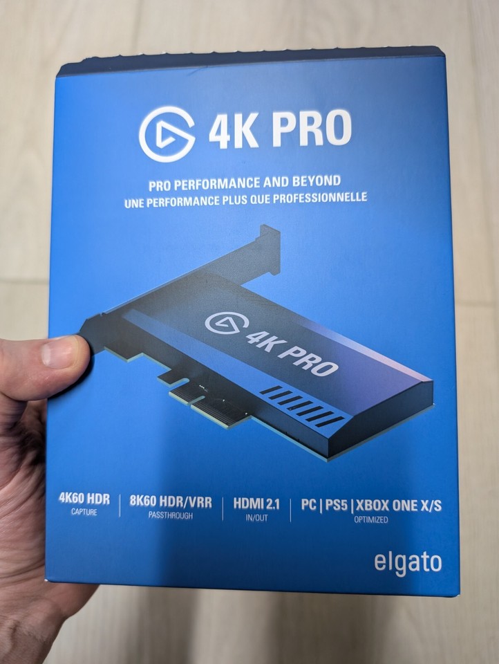 ELGATO 4K PRO Capture Card, HDMI 2.1, 4K60 HDR, 8K60 HDR/VRR Pass, 2024 ...
