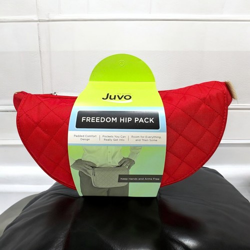 JUVO Products Freedom Red Quilted Fanny Pack Waist Bag Hip Pack NWT ...