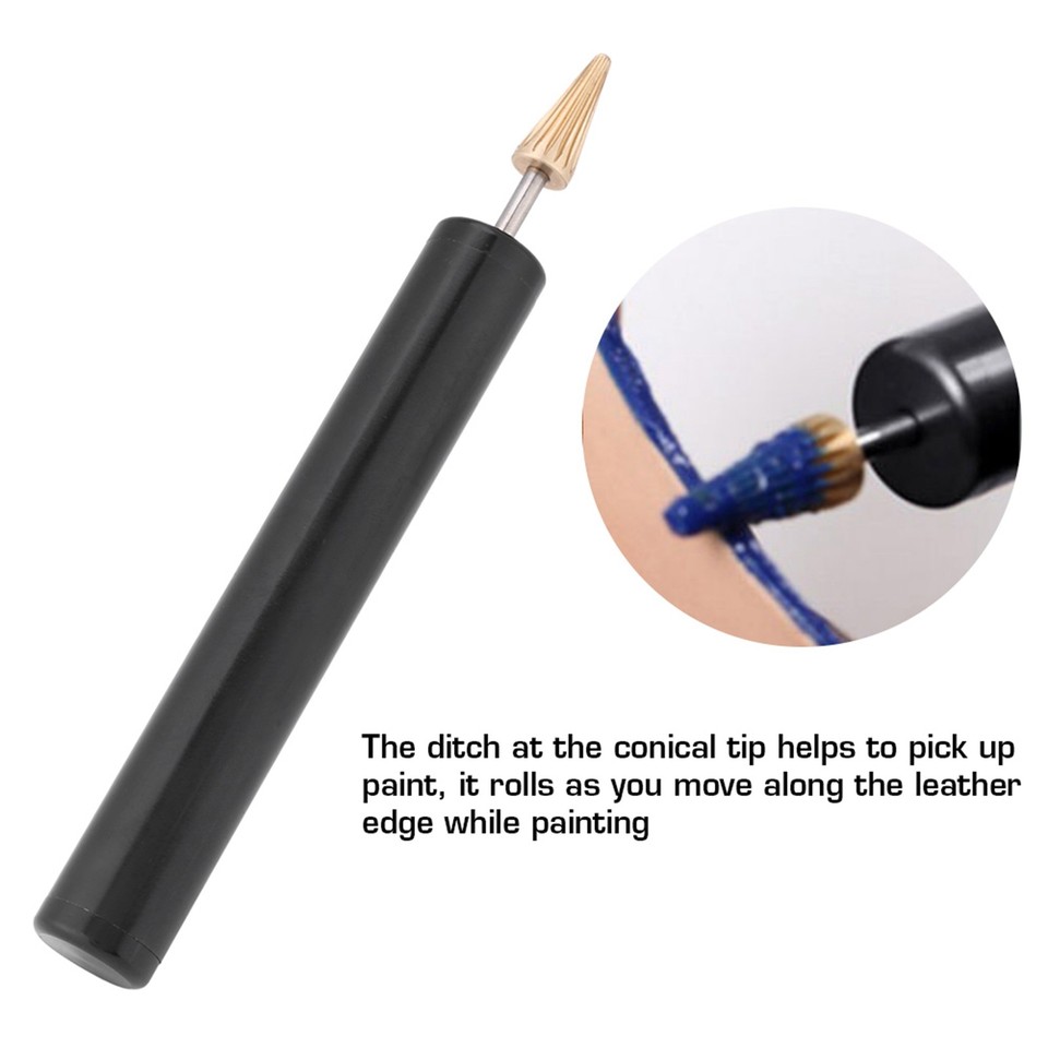(black)DIY Leather Craft Top Edge Dye Oil Pen Applicator Belt Strap ...