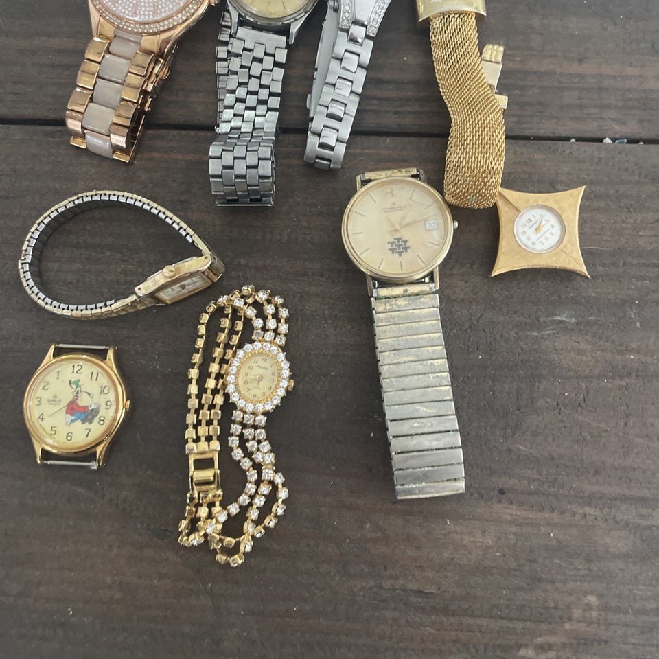 Mens And Womens Small Watch Lot Hamilton Michael Kors Disney | eBay