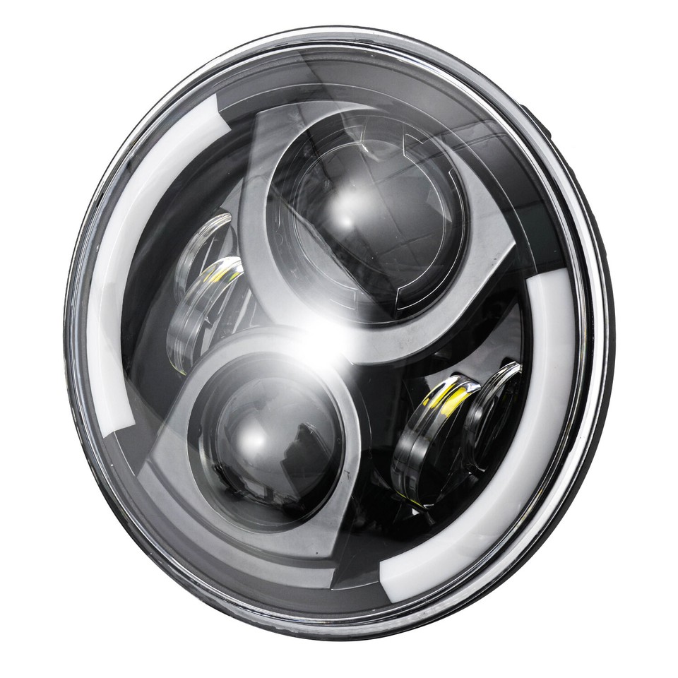 7" LED Headlight Hi/Lo DRL Turn Signal For Yamaha XSR 700 125 900 ...