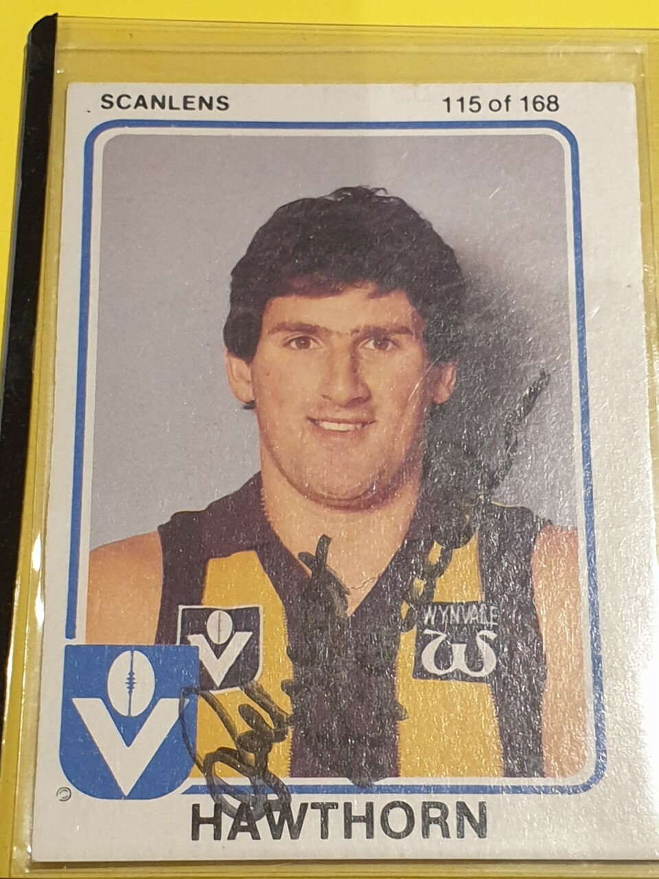 Hawthorn Hawks Robert "Dipper" Dipierdomenico Signed 1981 Scanlan Card ...