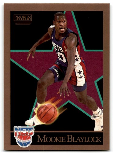 1990-91 SkyBox Mookie Blaylock Rookie New Jersey Nets #176 | eBay