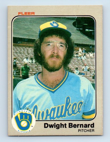 1983 Fleer Dwight Bernard Milwaukee Brewers #27 | eBay