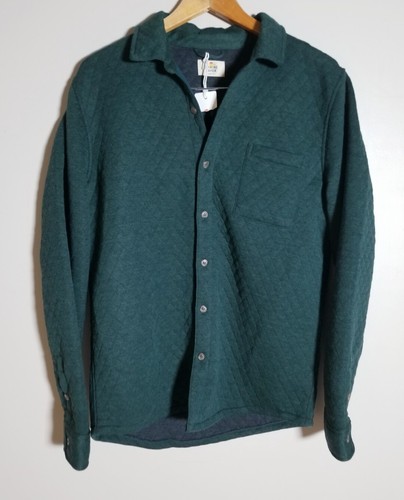 NEW Marine Layer Corbet Quilted Overshirt outerwear Green jacket Men ...