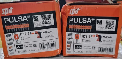 Spit Pulsa Nails HC6-17 17 mm /HC6-32 32mm 50*Nails WITHOUT GAS NAILS ...
