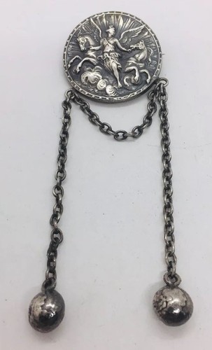 FN & Co. Antique Victorian Sterling Silver Angel Lady Mythological ...