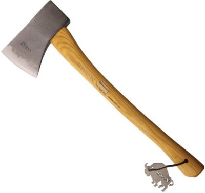 Bison 1879 Yankee Hatchet 6.5" Steel Axe Head 4" Cutting Edge Hickory ...