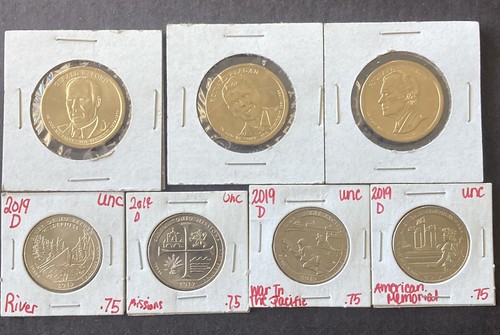 Lot Of 7 Mint Condition Littleton Coin Company Coins Sealed and ...