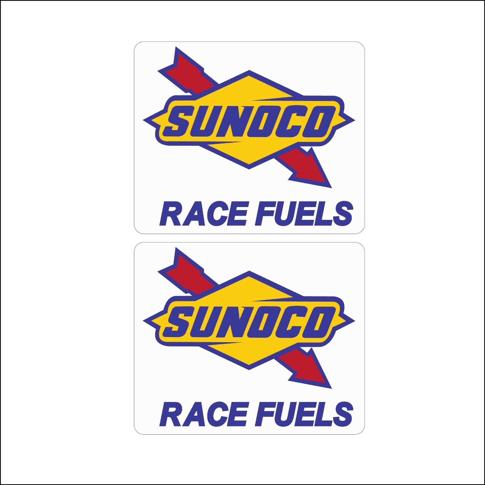 Racing Fuel Sunoco SRF Decal Sticker Logo 1 Pair Free Shipping p327 | eBay