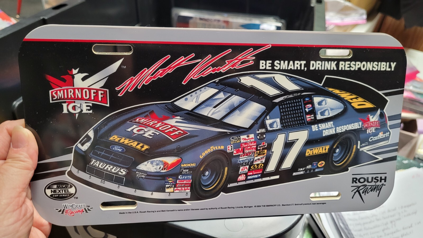 Matt Kenseth #17 Smirnoff Ice License Plate. 2004 | eBay