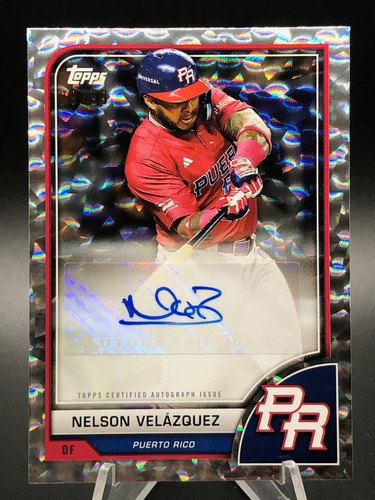 2023 Topps World Baseball Classic Nelson Velazquez Autograph /99 Puerto ...