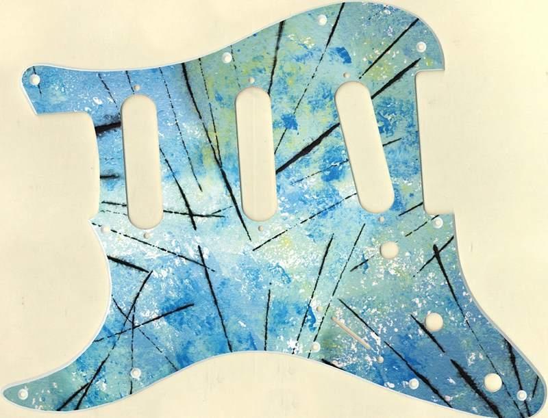 Pickguard Stratocaster Left Handed Custom to fit Fender 11 HOLE ...