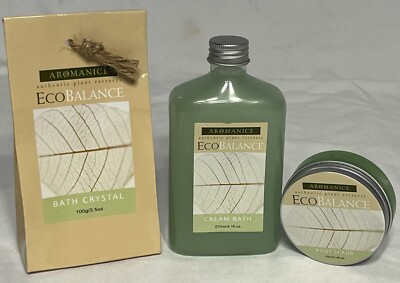 Aromanice EcoBalance Healing Spa Bath Set Body Scrub, Cream Bath, Bath Crystals | eBay