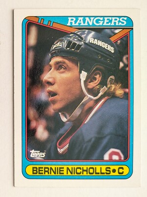 BERNIE NICHOLLS 1990-91 Topps Hockey #13 New York Rangers | eBay