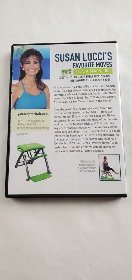 Susan Lucci's Favorite Moves DVD 2015 - Pilates Pro Chair Life's Beach ...