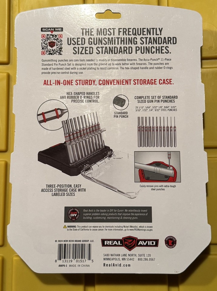 Real Avid Accu-Punch 11 Piece Punch Set Includes Case AVAPK-S | eBay