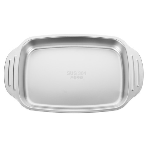 Fish Serving Platter Rectangular Shaped Plate Stainless Steel | eBay ...