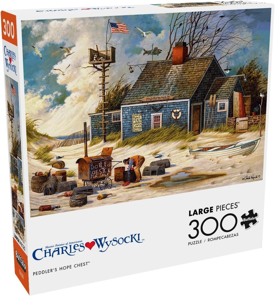 Buffalo Games - Charles Wysocki - Peddler's Hope Chest - 300 Piece ...