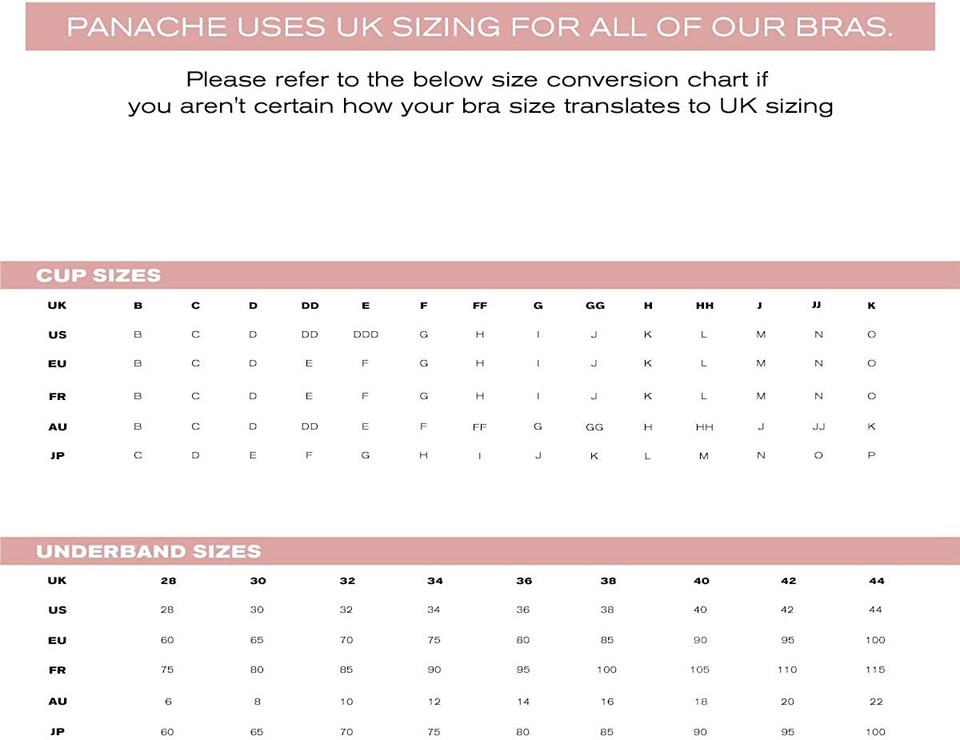 Panache Tango II Underwire Balconette Bra BLACK or NUDE 3251 | eBay