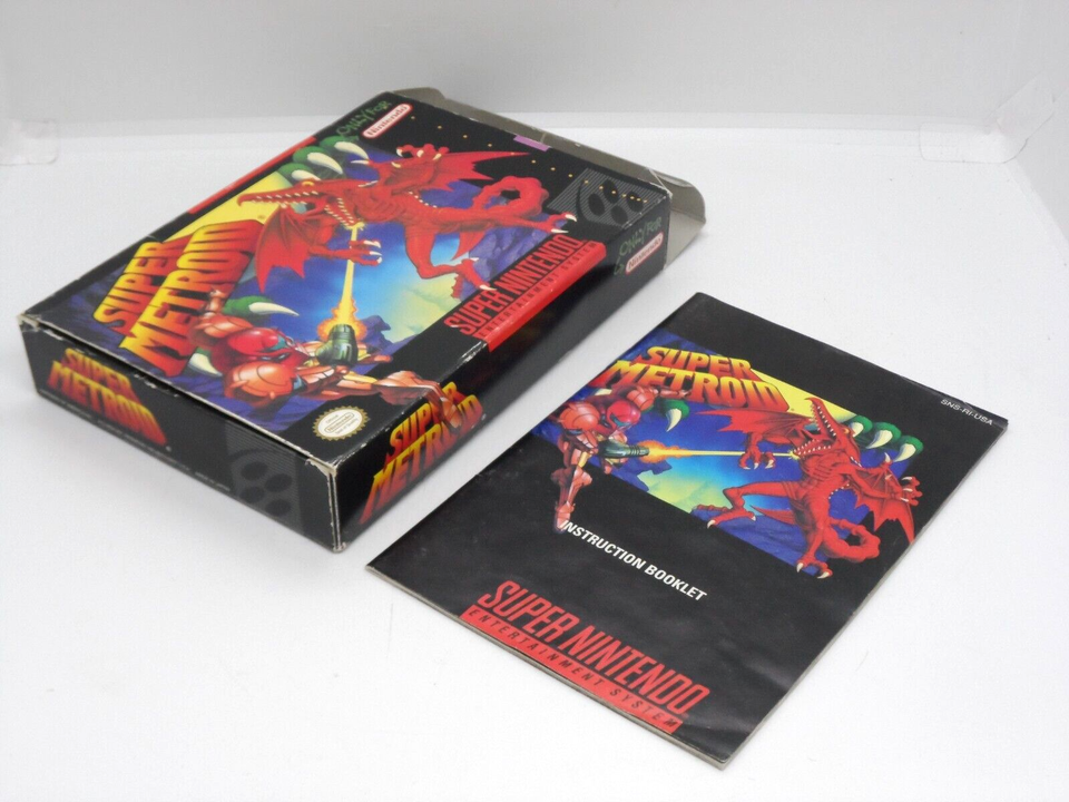 Complete ~ Super Metroid (Super Nintendo, SNES, 1994) cib no inserts ...