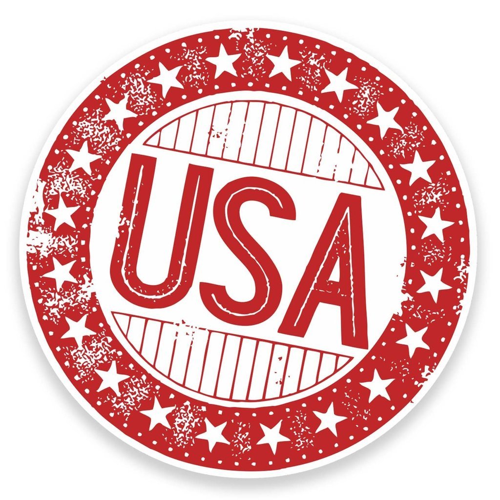 2 x USA America Vinyl Sticker Car Travel Luggage #9308Â | eBay